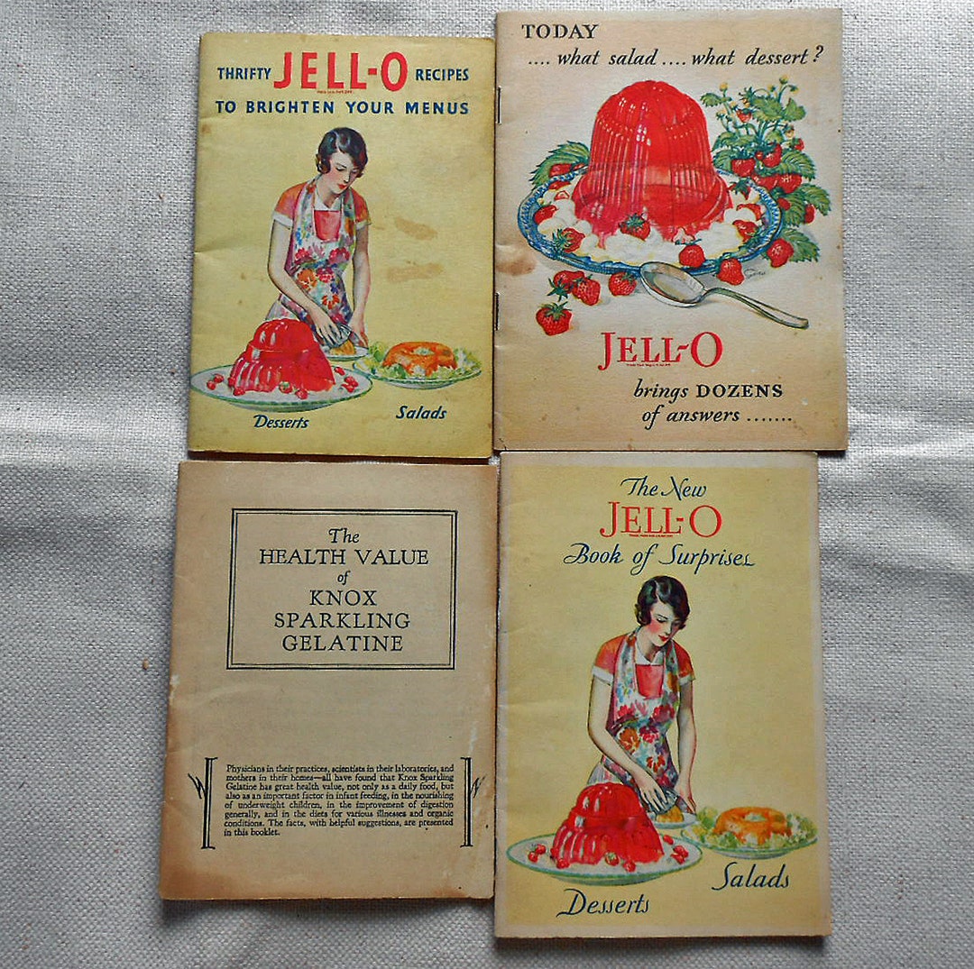 Art Deco Ephemera Booklets Jello Knox Recipes Desserts 1920 1930 ...