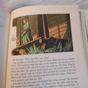 THE YEARLING Book Marjorie Kinnan RAWLINGS Classic Boy & Orphan Fawn ...