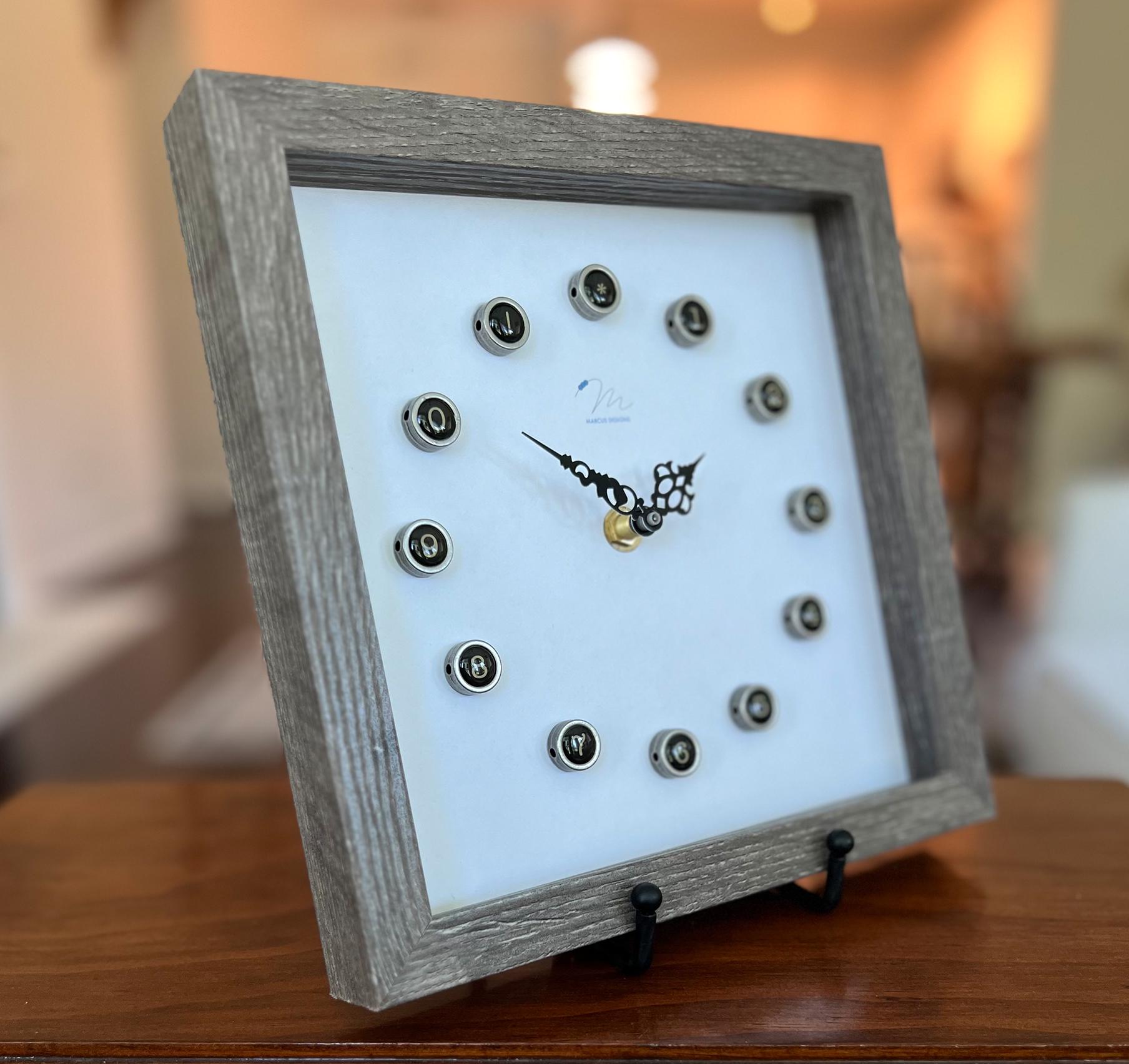 Unique Typewriter Key Shadow Box Clock - Etsy