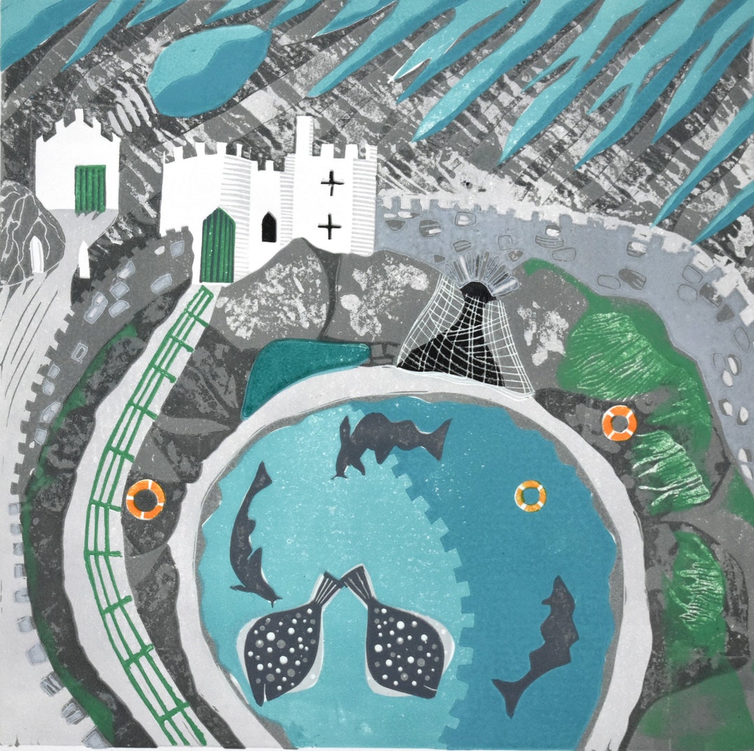 Port Logan Fish Pond Sea Coast Rock Beach Scotland - Etsy