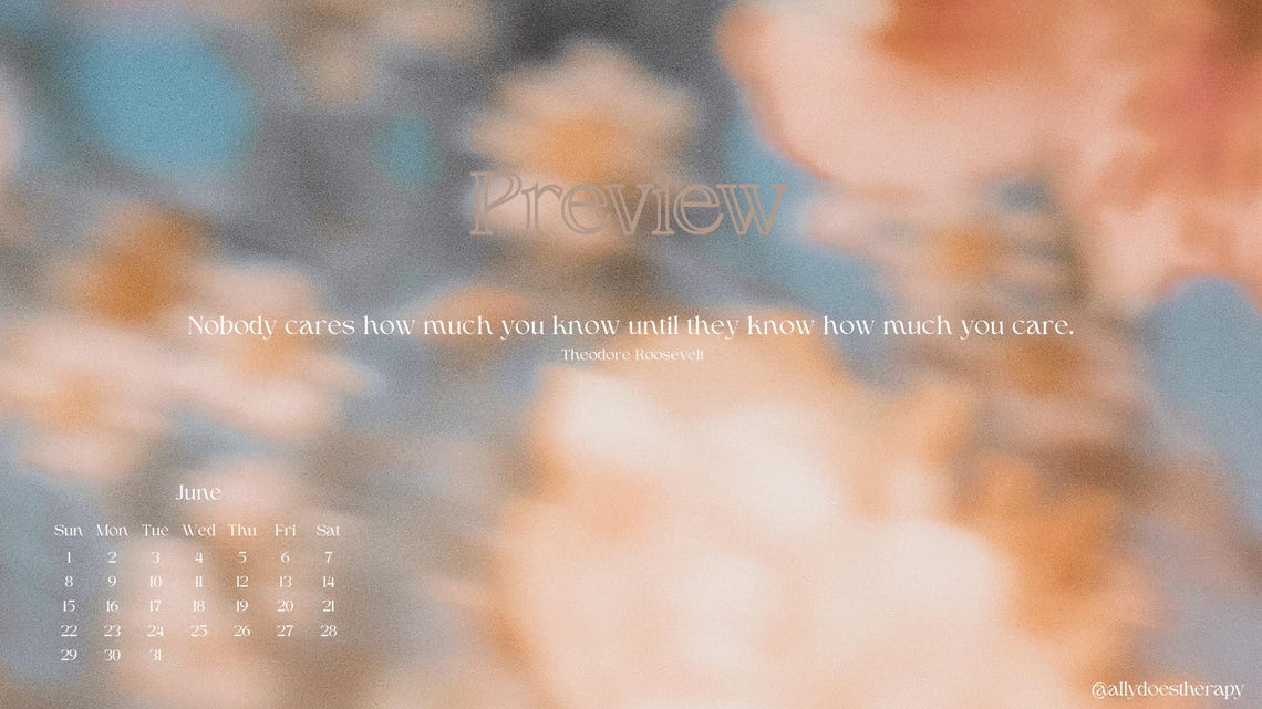 June 2025 Vibey Desktop Wallpaper - Etsy