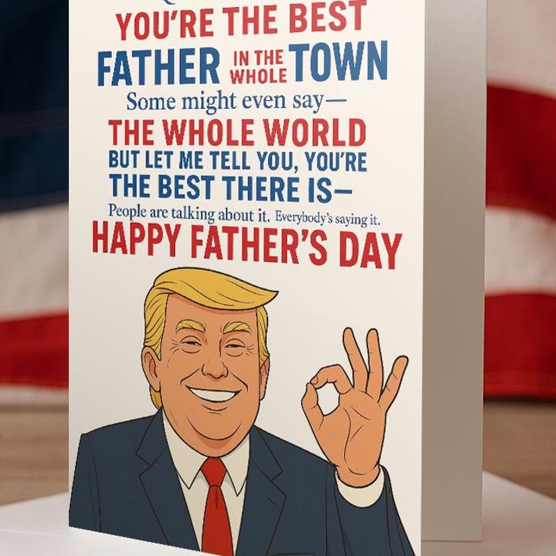 Donald Trump Dad Card - Etsy