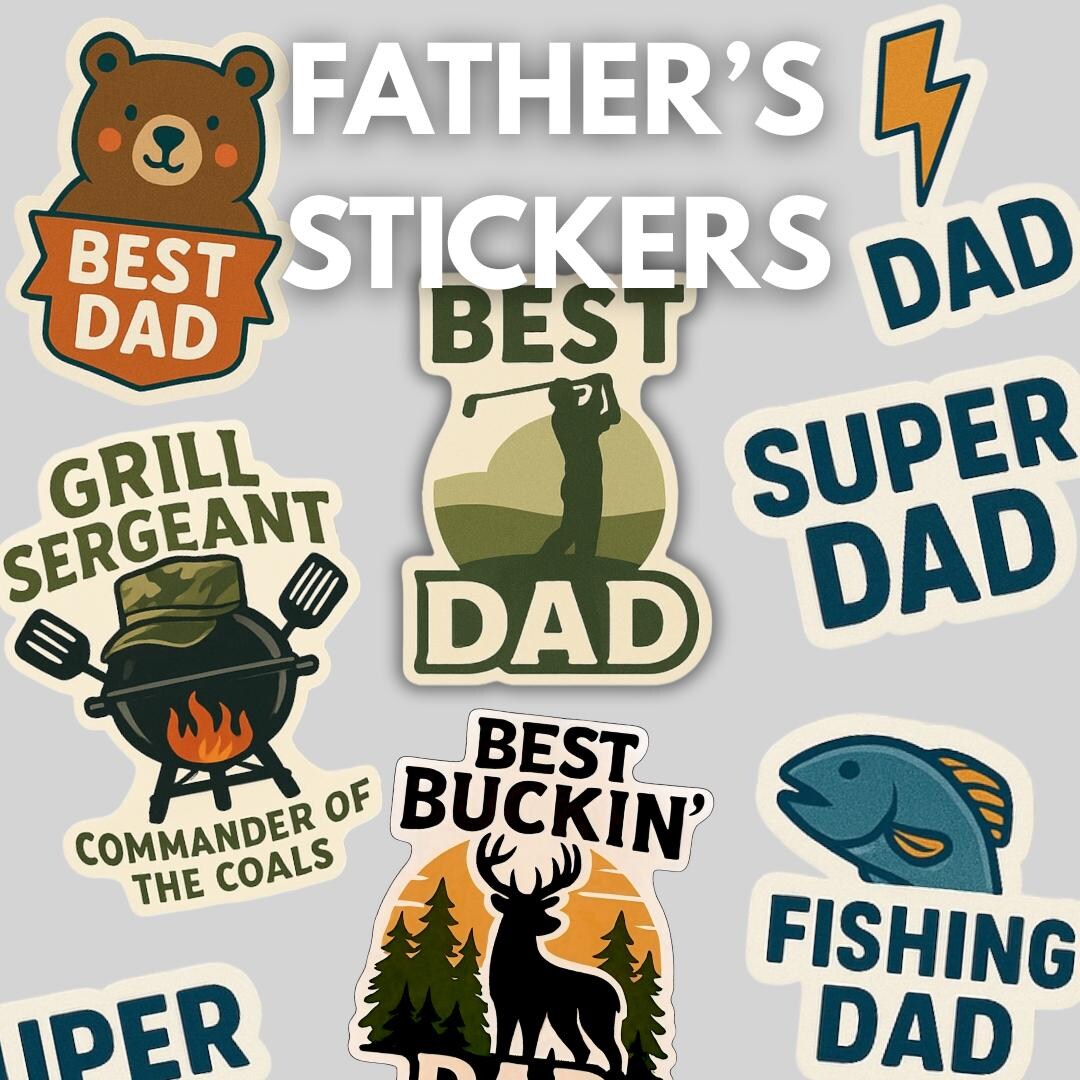Funny Dad Stickers –dad Stickers Pack, Father's Day Gift, Husband ...