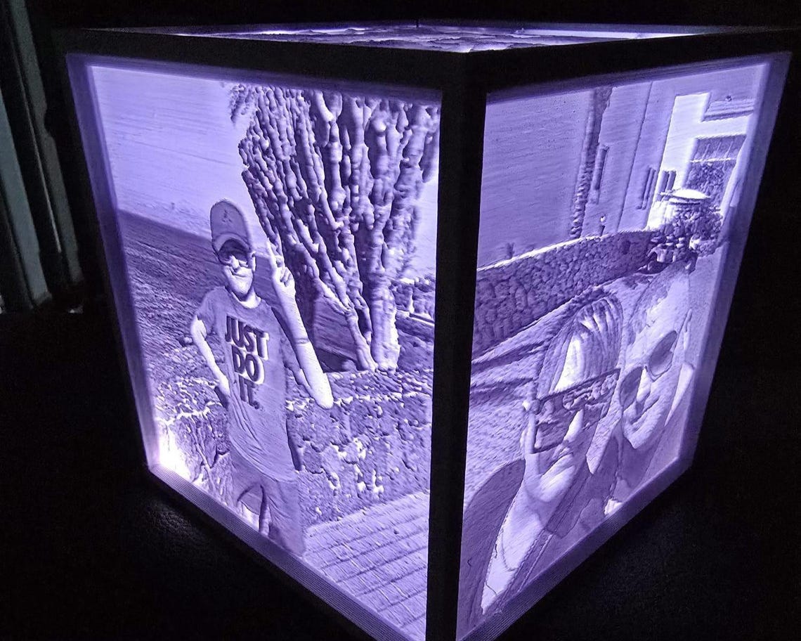 3D Printed Lithophane Box Custom Made to Order - Etsy