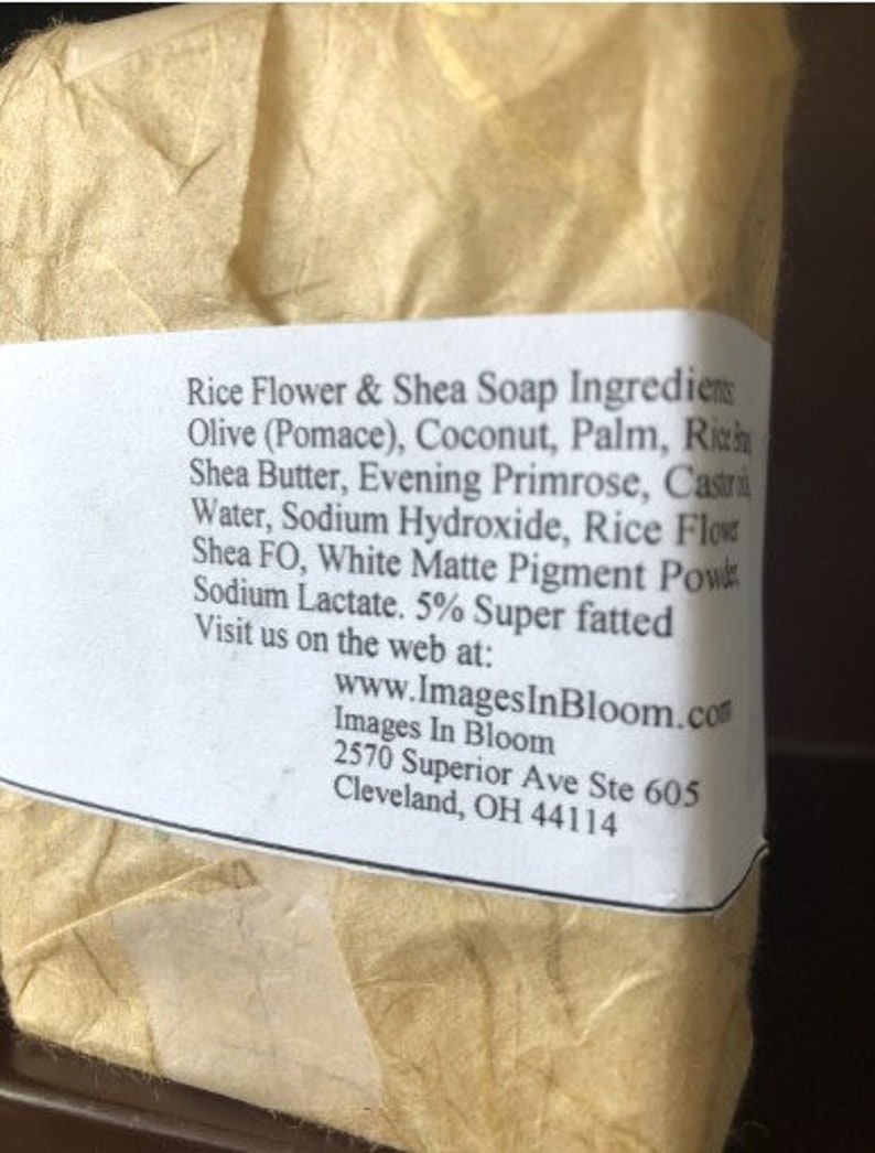 Rice Flower & Shea Soap - Etsy