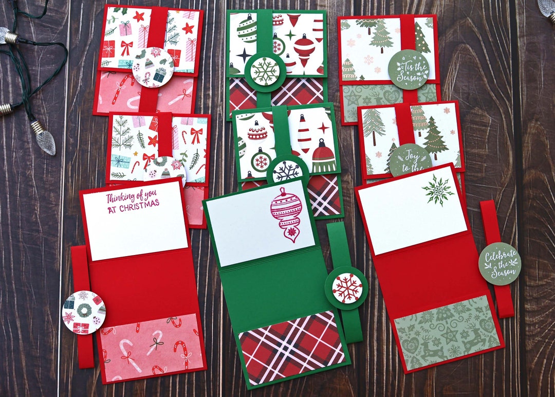 Christmas Winter Gift Card Money Holder Set - Etsy