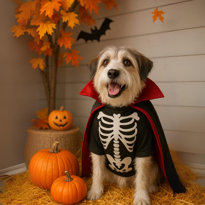 Custom Halloween Pet Portrait: Spooky Digital Art (digital Download) - Etsy