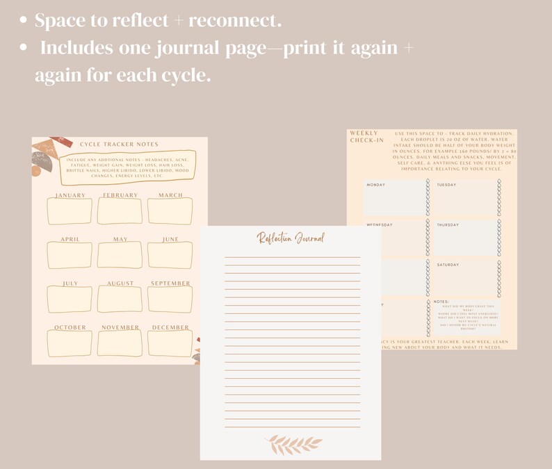 Hormone Health, Cycle Syncing Guide, Period Tracker, Digital, Printable ...