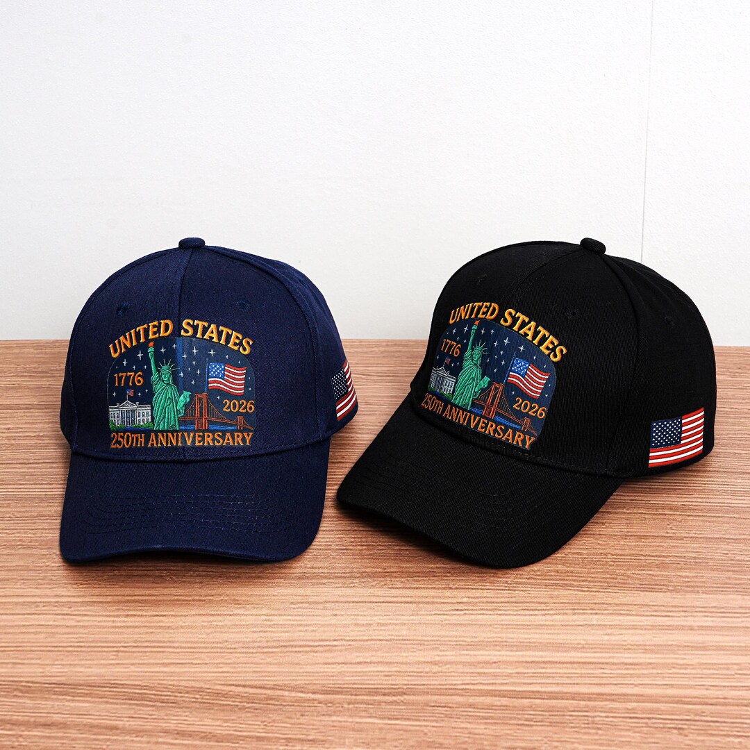 Patriotic 4th of July Hat, Printed USA Flag Trucker Hat, 1776-2026 ...