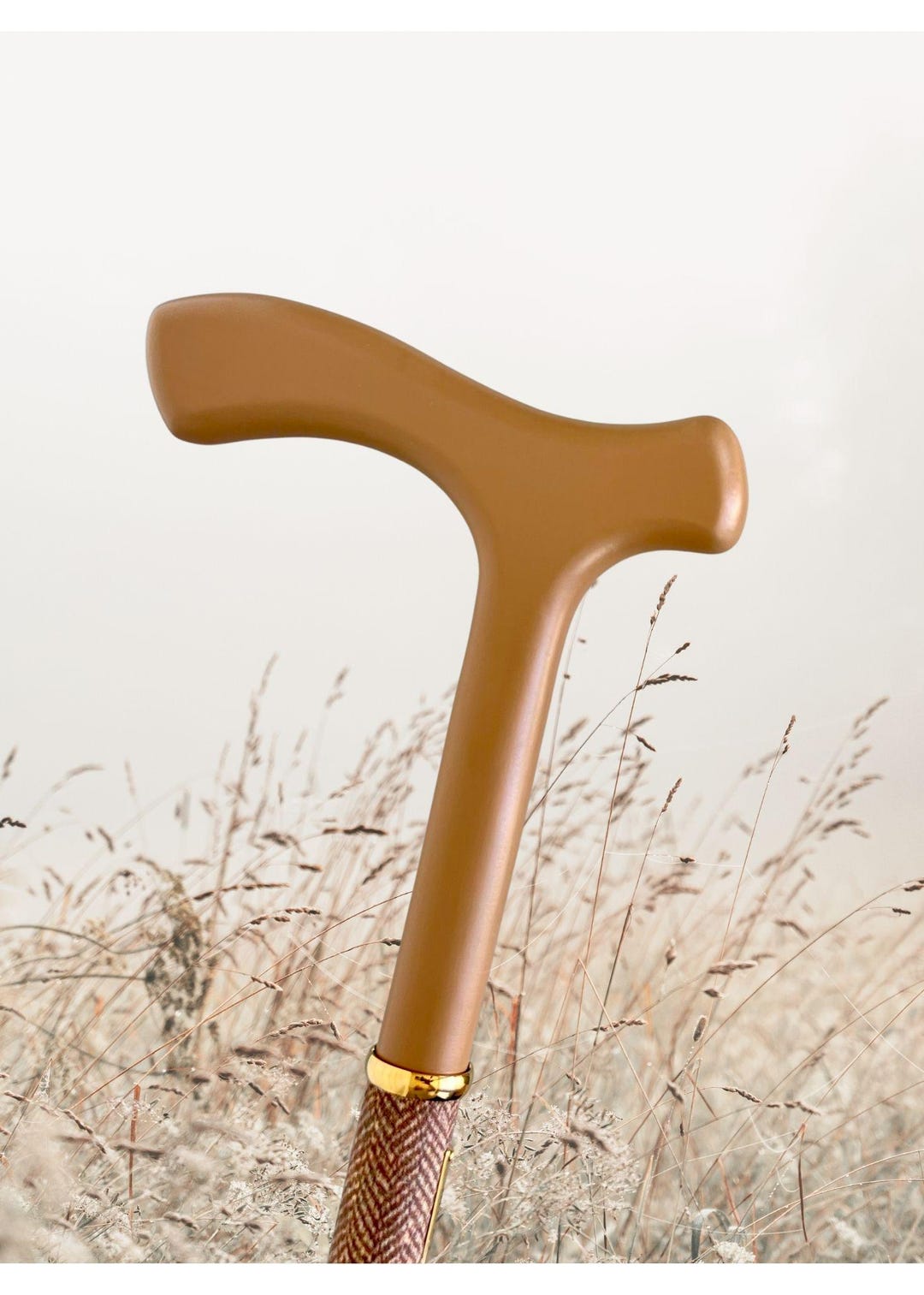 Designer Walking Cane With 18K Gold Band – Fashionable Autumn Cane - Etsy
