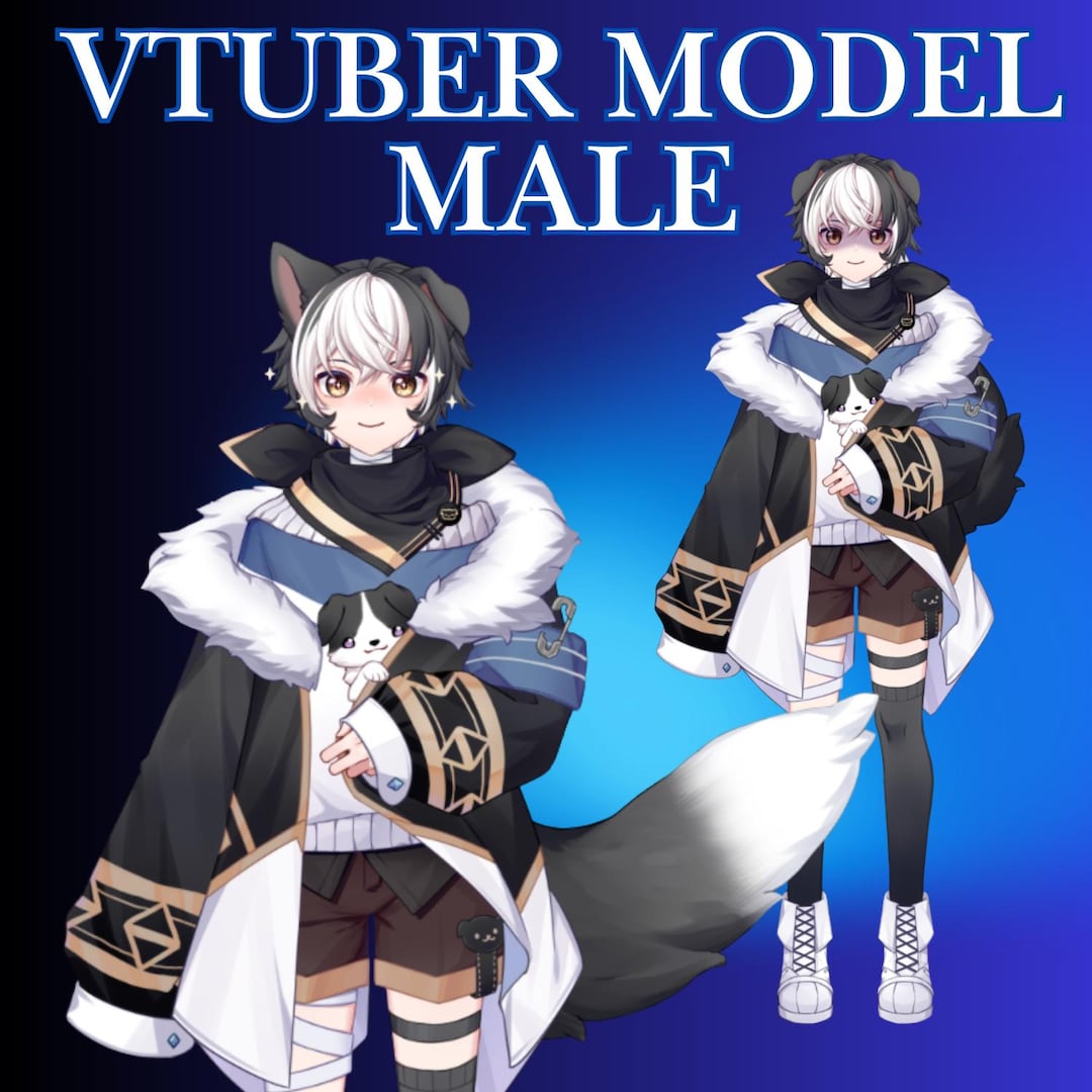Buy Live2d Model | Vtuber Model | Premade Vtuber Model | Male Vtuber ...