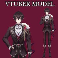 Premade Vtuber Model - Vampire Bat Live2d - Halloween Bat Avatar ...