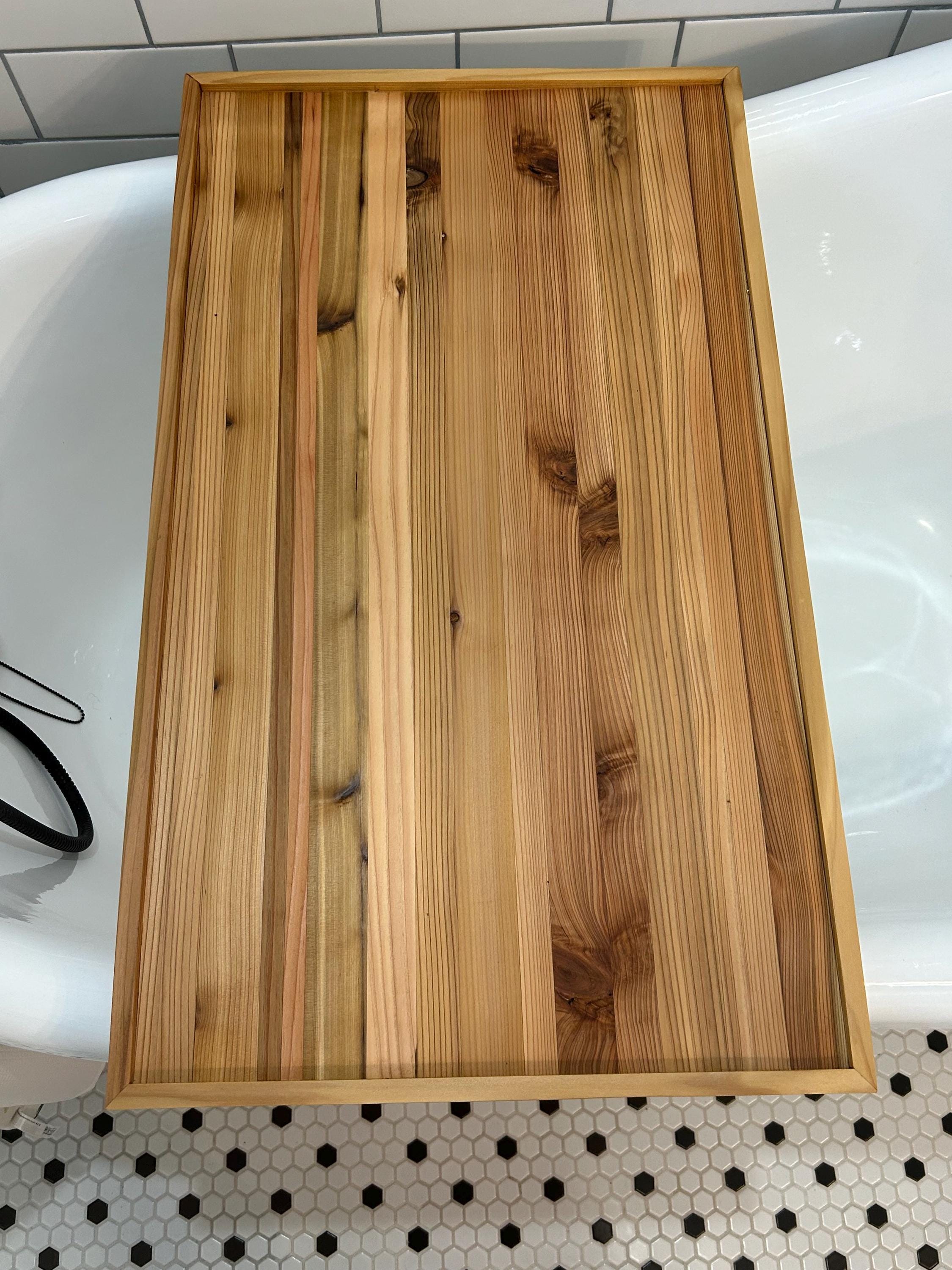 Finished Cedar Bath Tub Caddy for Clawfoot Tubs - Etsy