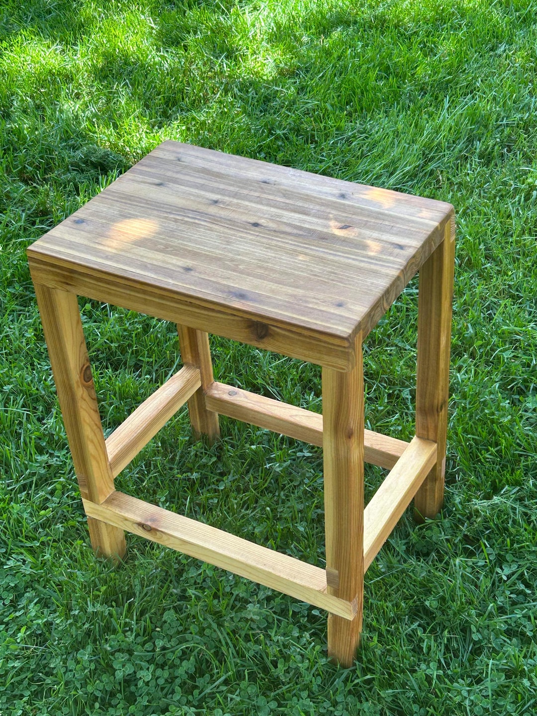 Handmade Finished Cedar Wood Bench/side Table Indoor/outdoor - Etsy