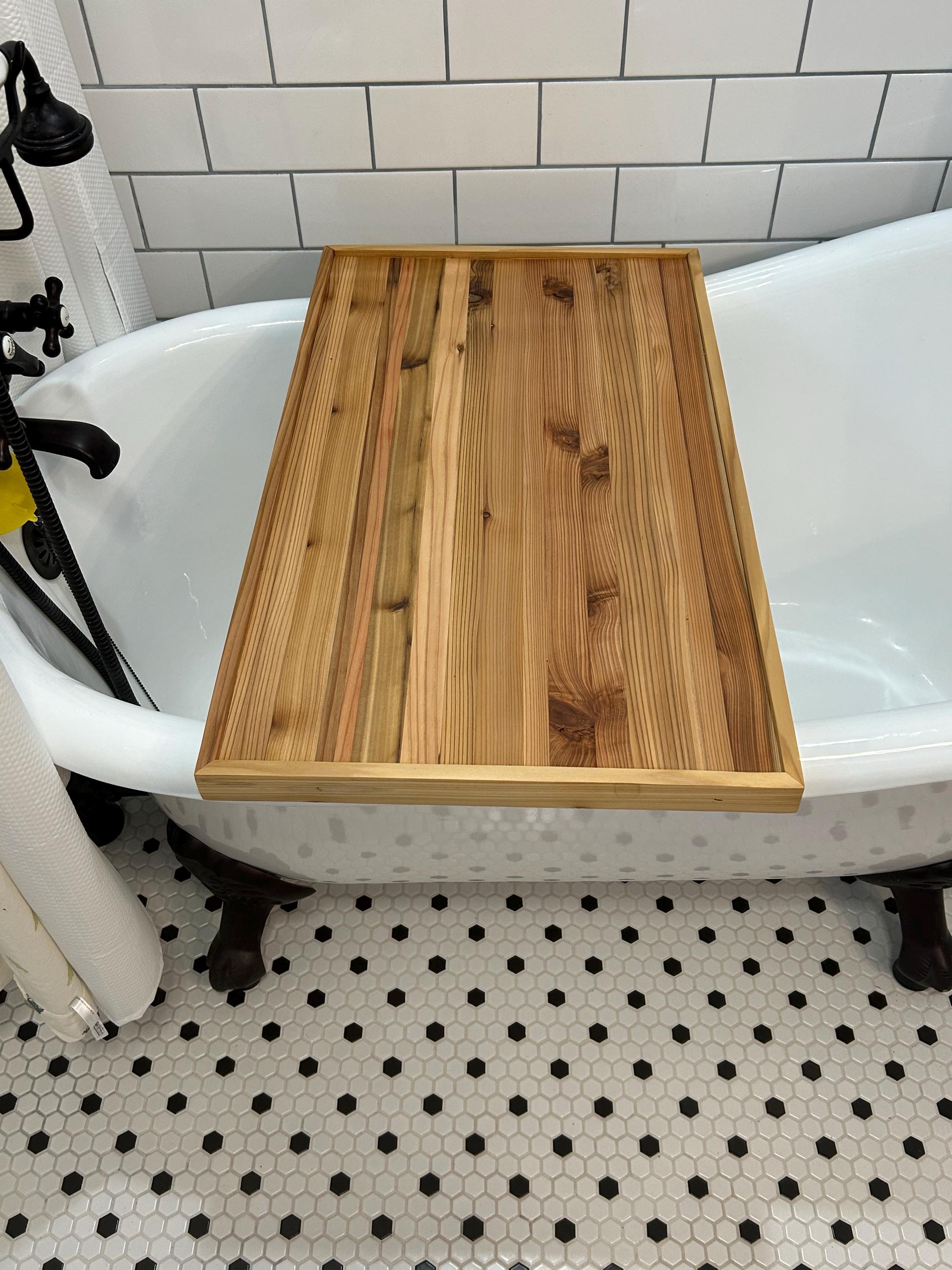 Finished Cedar Bath Tub Caddy for Clawfoot Tubs - Etsy