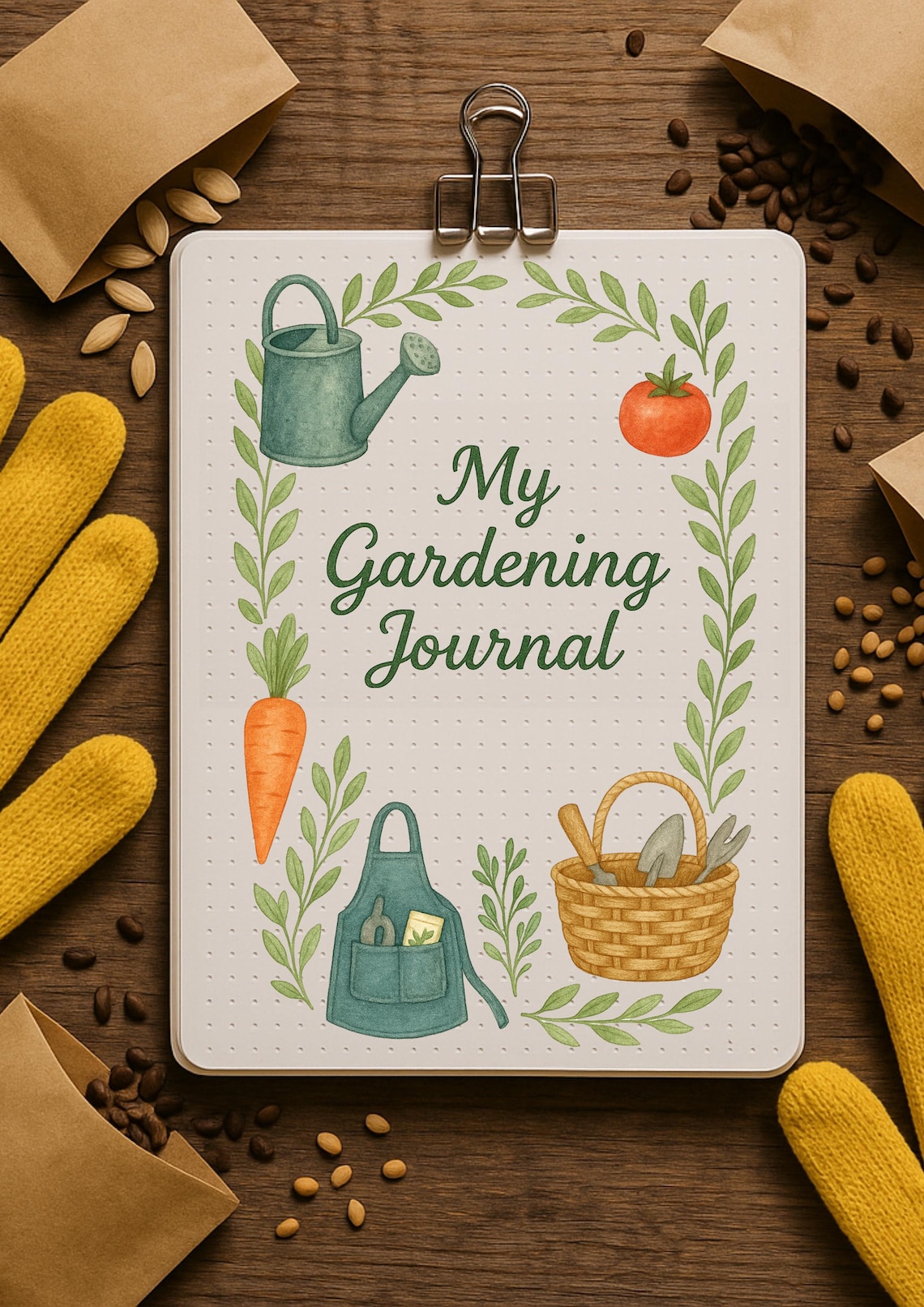 Printable Gardening Journal & Planner | A4 A5 PDF | Undated Monthly ...