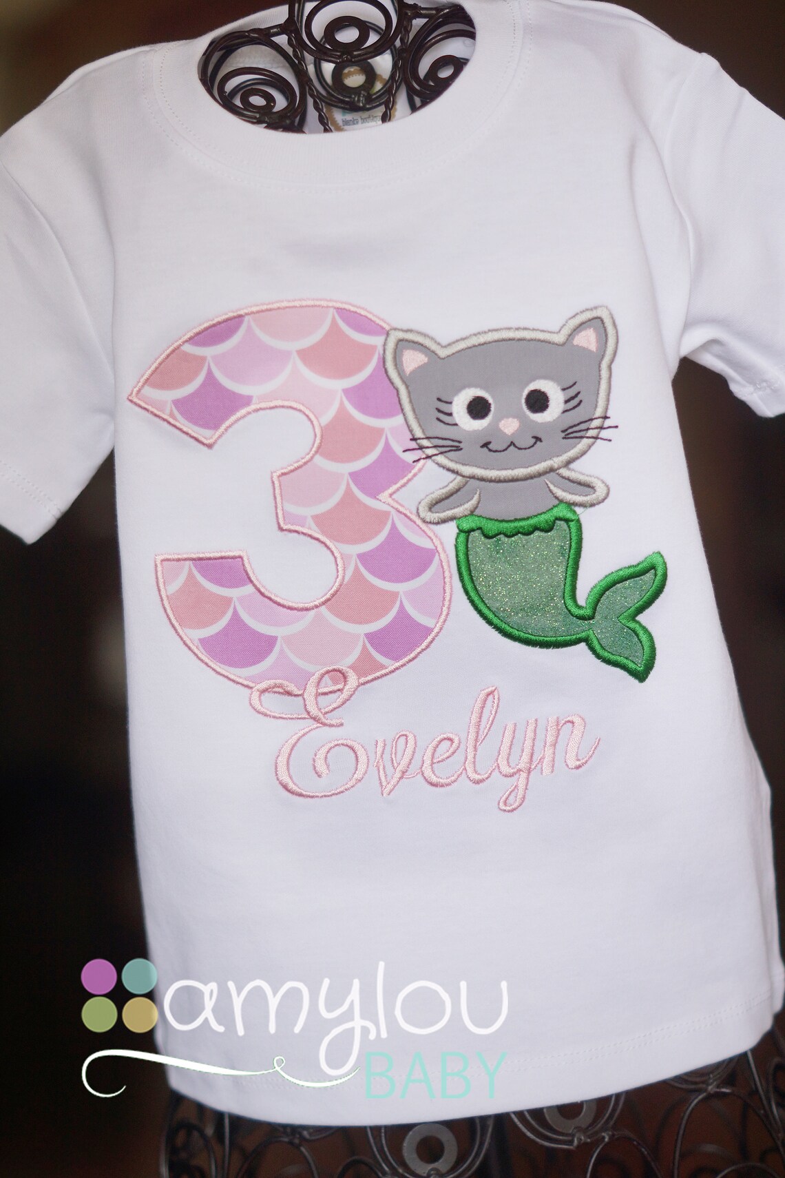 Merkitty Mercat Birthday Shirt Mermaid Cat Kitty Name - Etsy