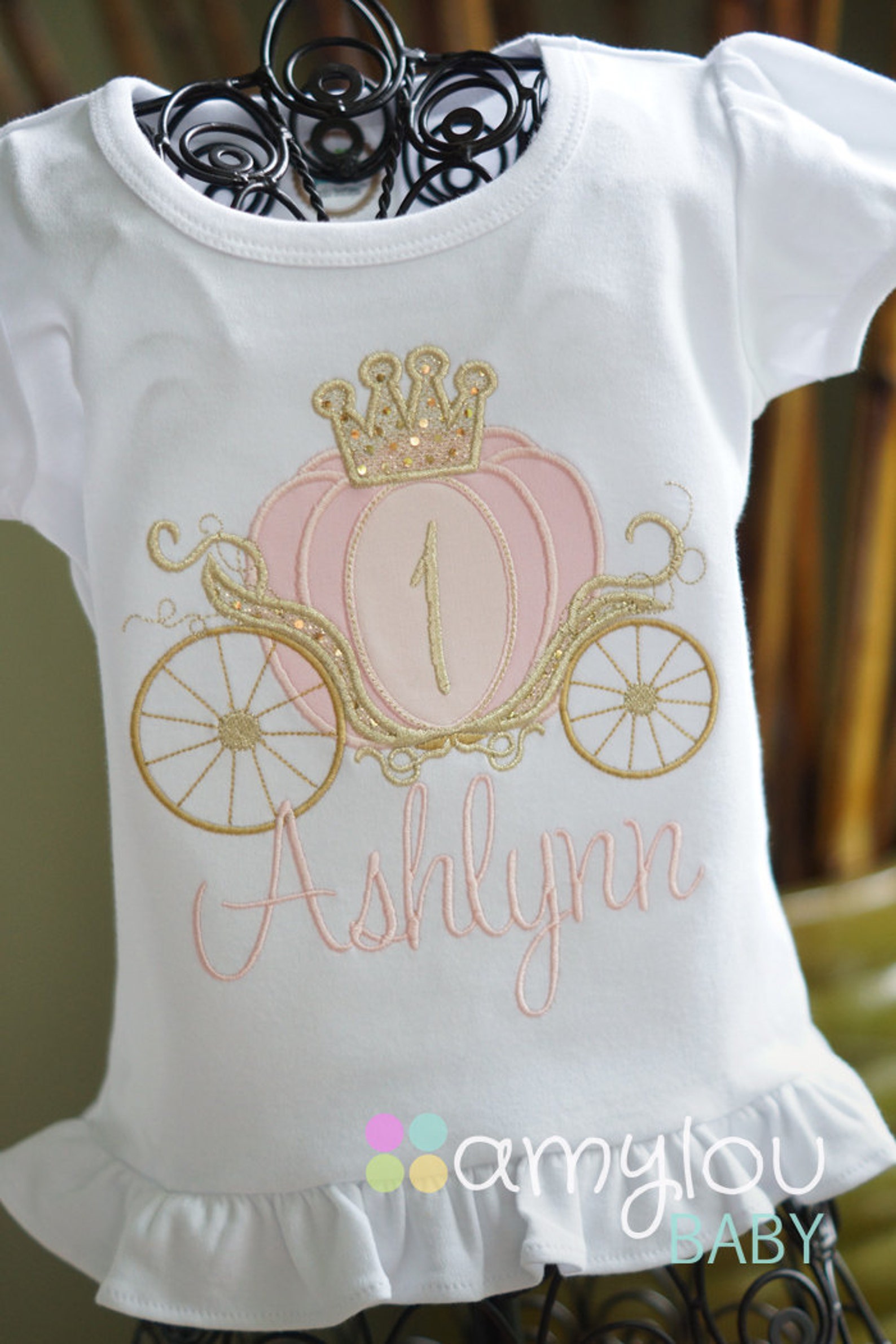 Light Pink and Gold Cinderella Carriage Princess Birthday | Etsy