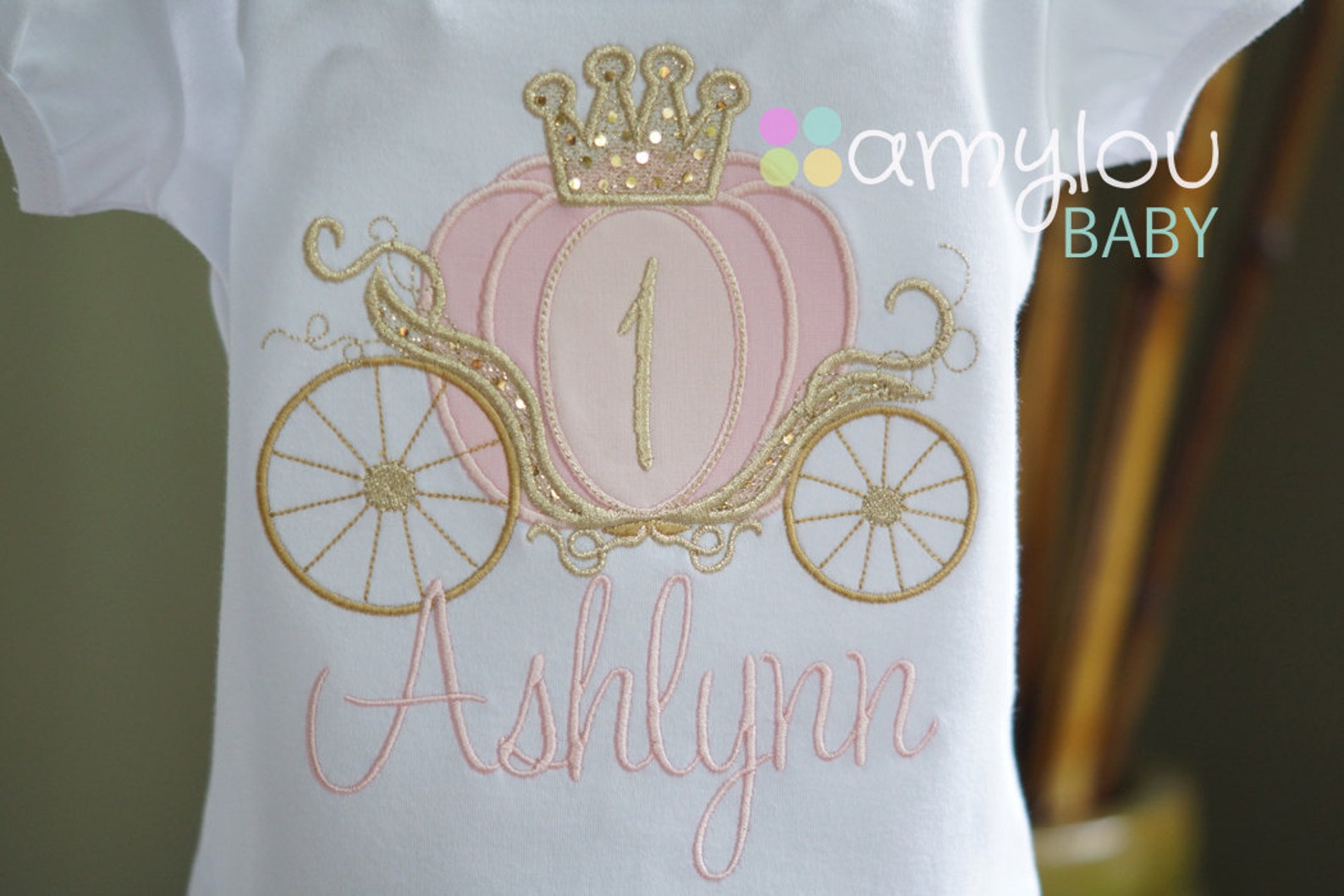 Light Pink and Gold Cinderella Carriage Princess Birthday | Etsy