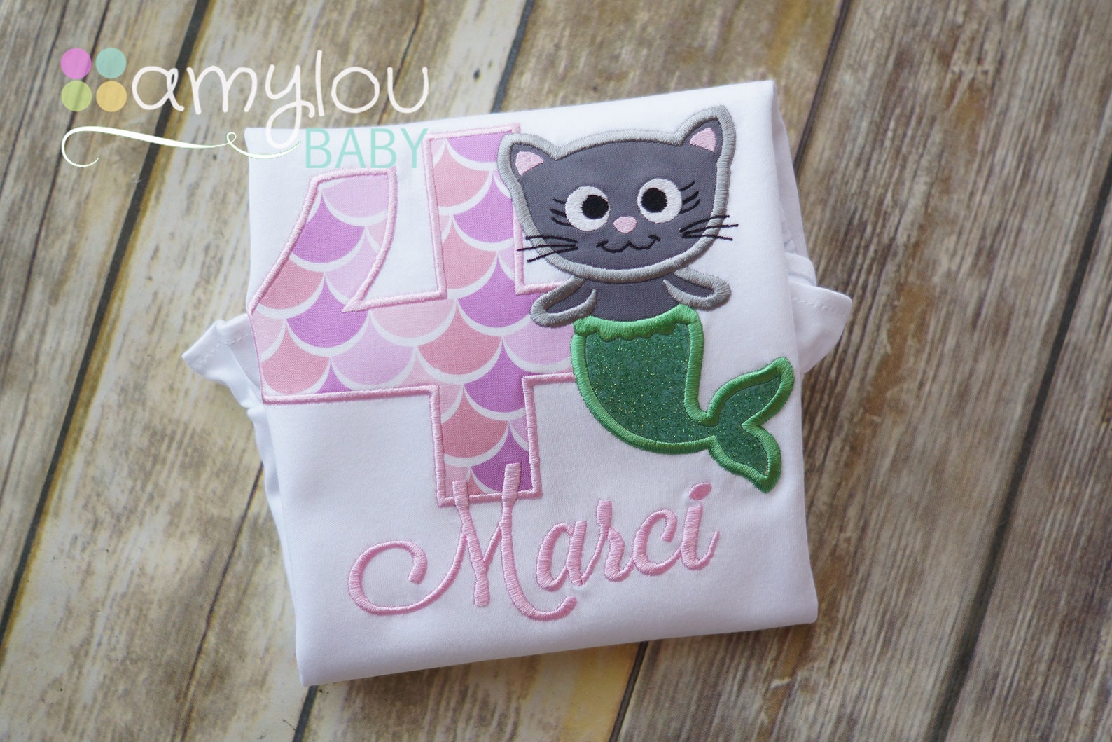 Merkitty Mercat Birthday Shirt Mermaid Cat Kitty Name - Etsy