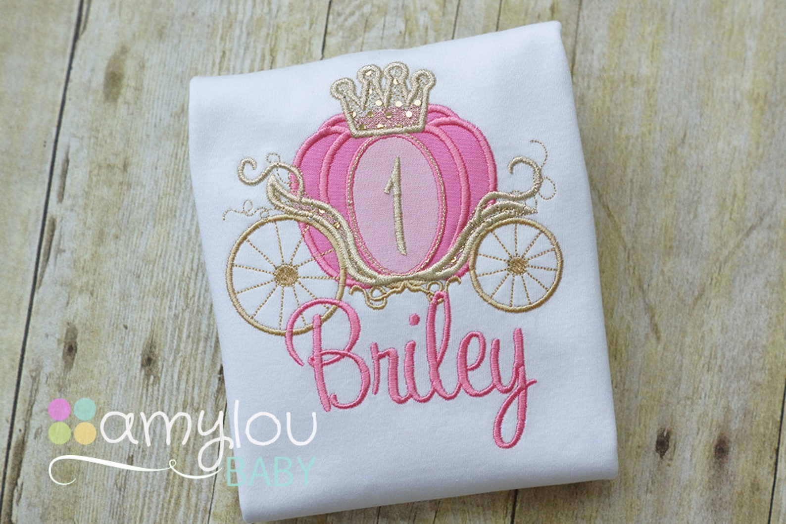 Light Pink and Gold Cinderella Carriage Princess Birthday | Etsy