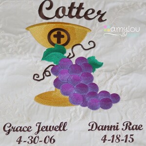 Personalized First Communion Banner - Embroidered - First Holy ...