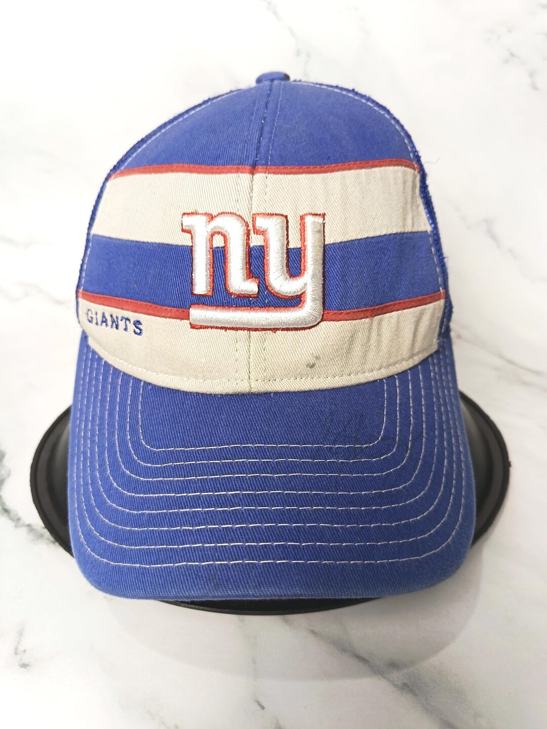 Vintage New York Giants Trucker Cap: Distressed NFL Snapback - Etsy