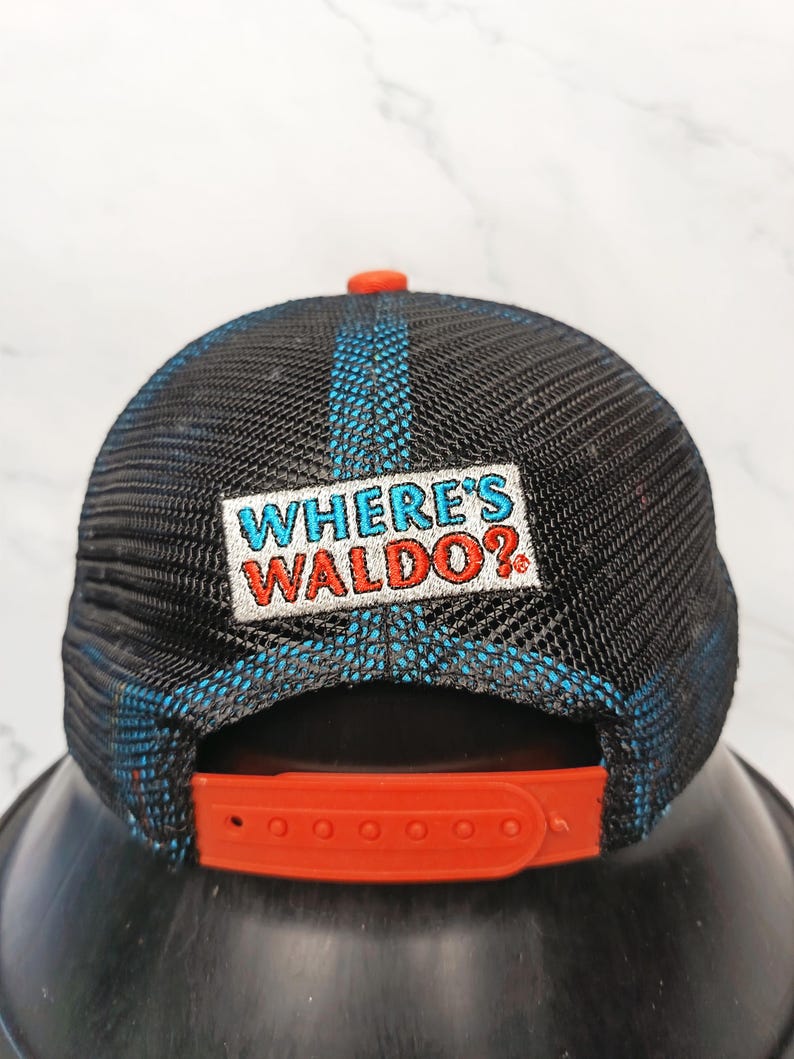 Vintage Where's Waldo? Crowd Scene Red & Black Trucker Hat - Etsy