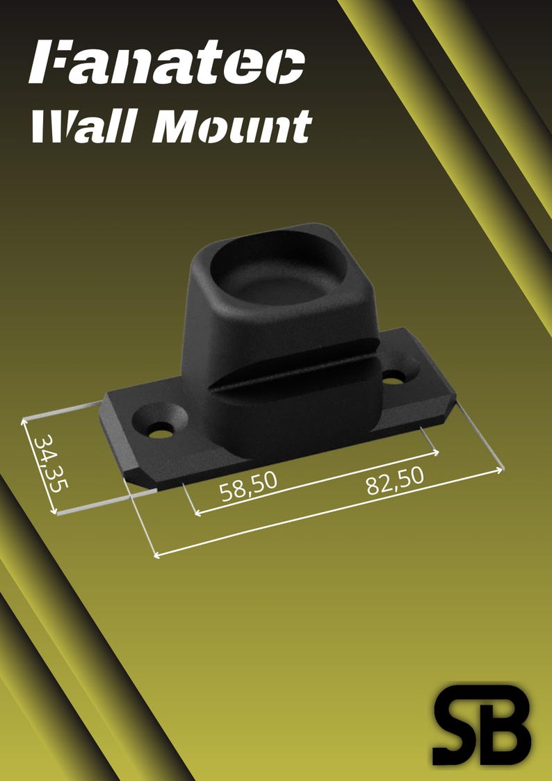 Fanatec QR2 3 Pack Wall Mount - Fanatec QR2, CSL DD, DD1, DD2, CSL ...