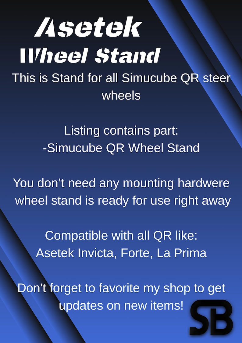 Asetek QR Wheel Stand - Asetek Invicta, Forte, La Prima - Etsy