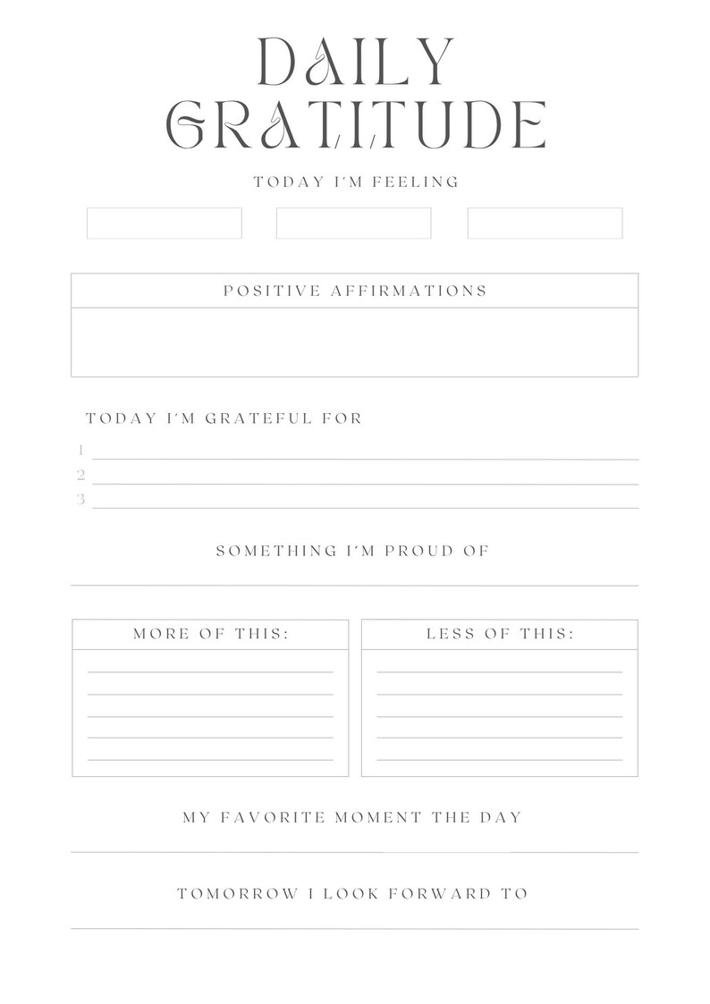 Gratitude Journal RM | Self-care Journal PDF | Daily Reflection ...