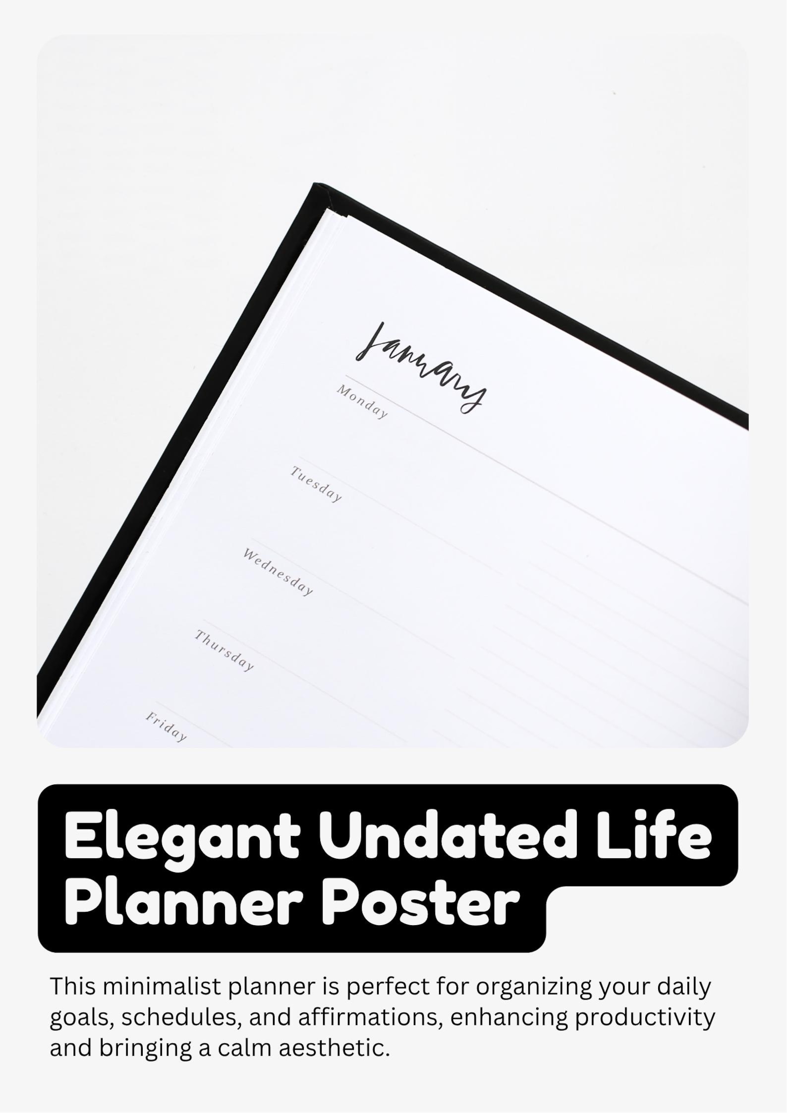 Printable College Student Planner Undated | Academic Planner PDF ...