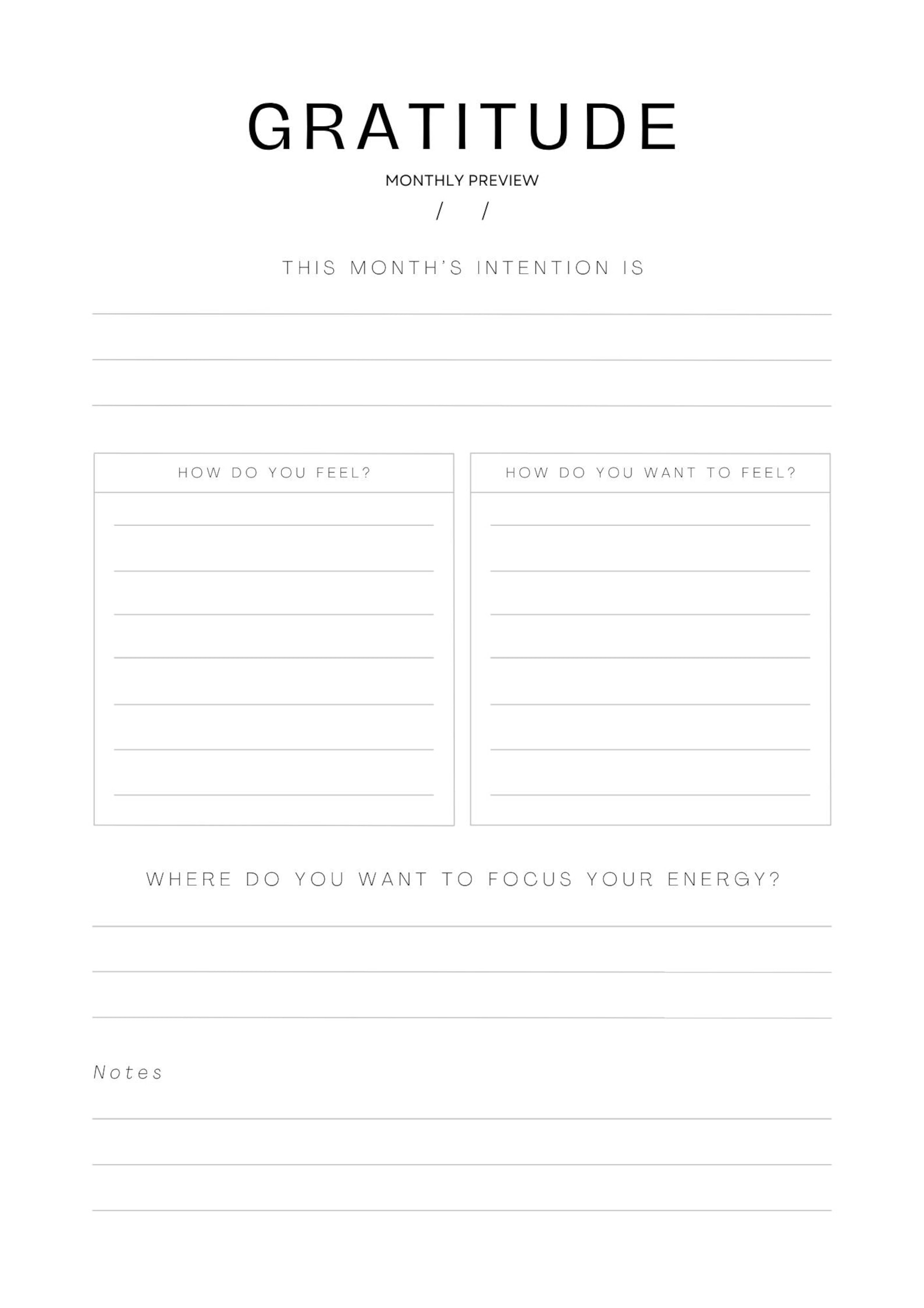 Gratitude Journal RM | Self-care Journal PDF | Daily Reflection ...