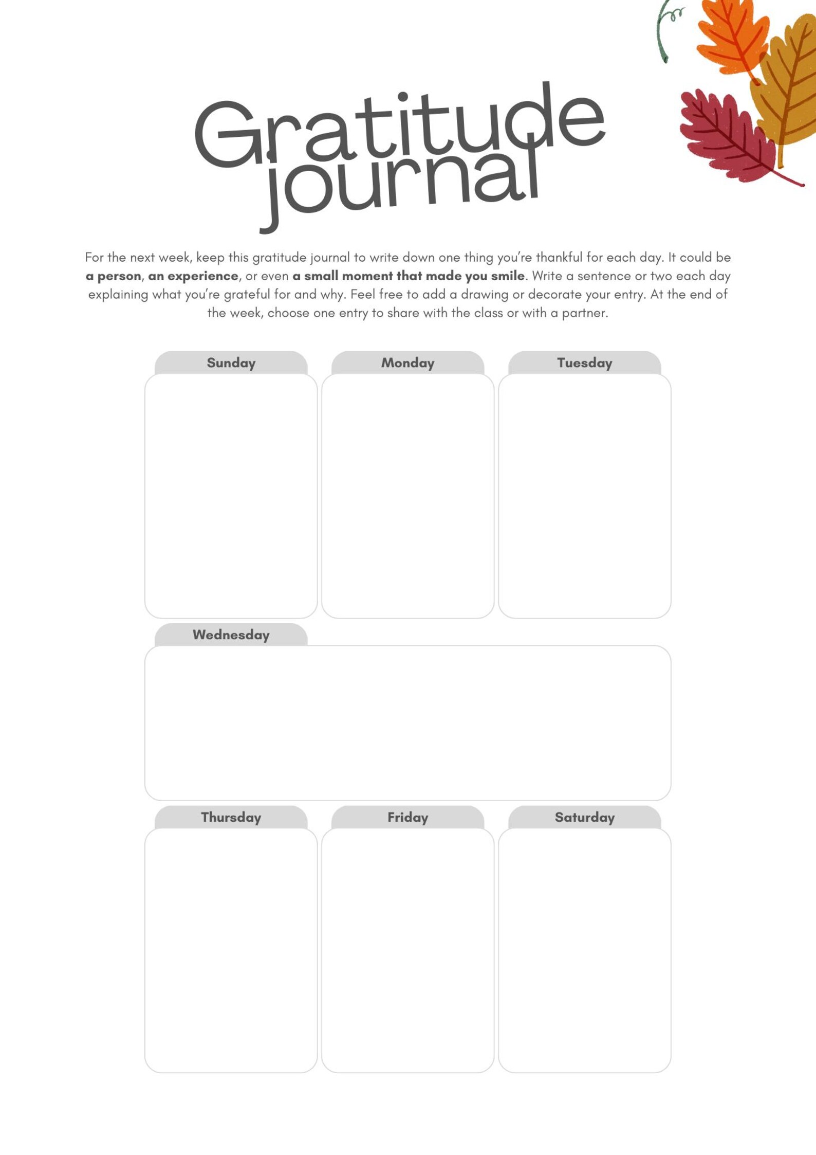 Gratitude Journal RM | Self-care Journal PDF | Daily Reflection ...