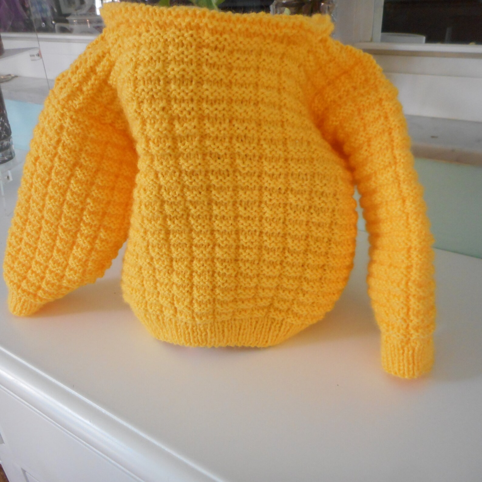 Baby Sweater Yellow Pull Infant Sweater - Etsy