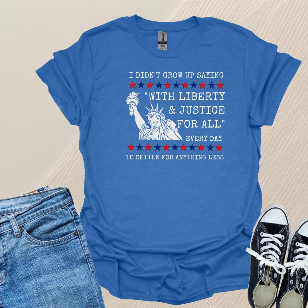 Statue of Liberty Shirt, Anti Trump Protest Tee, 4th of July Liberal ...