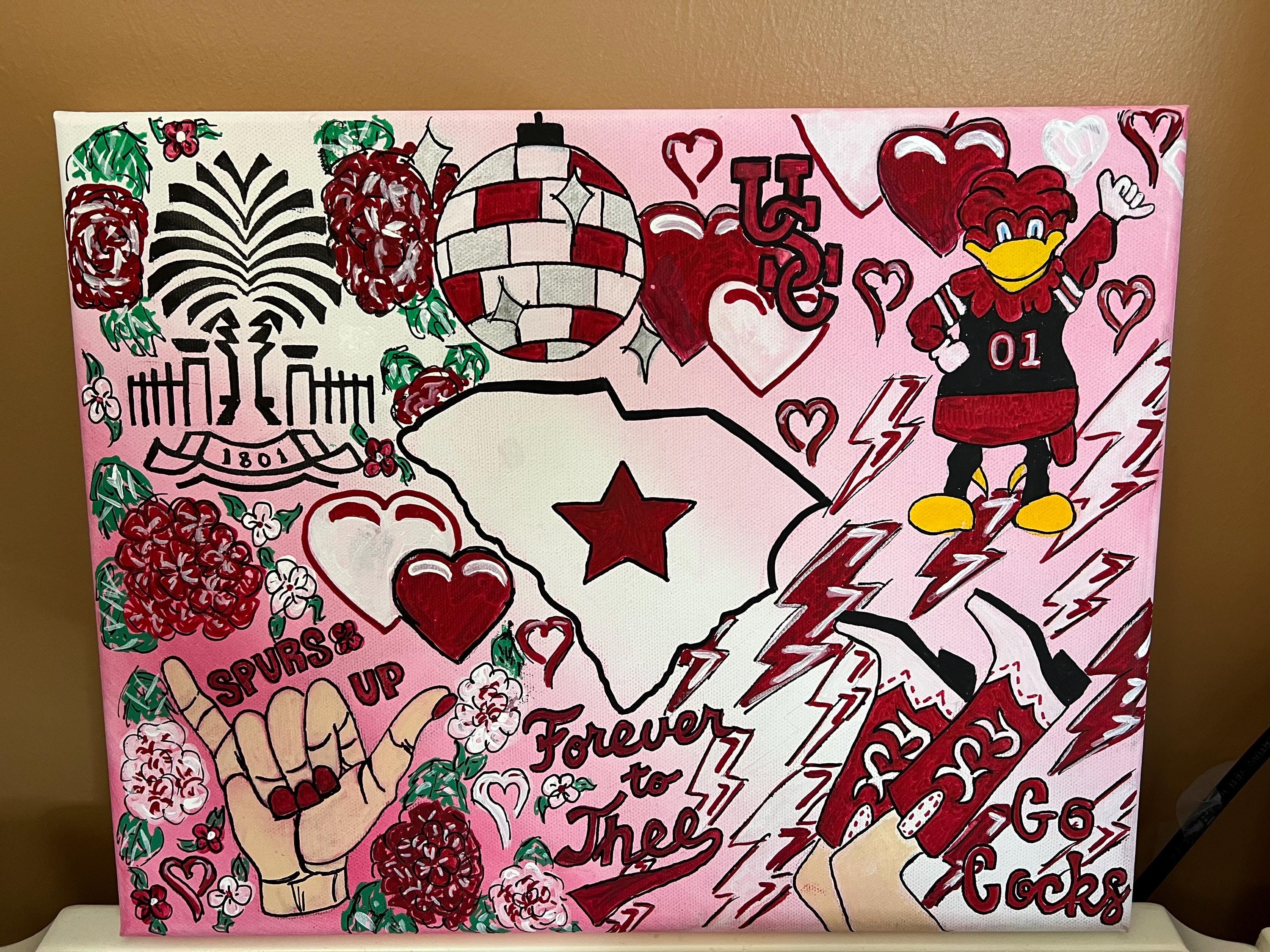 Custom College Canvas Painting - Etsy