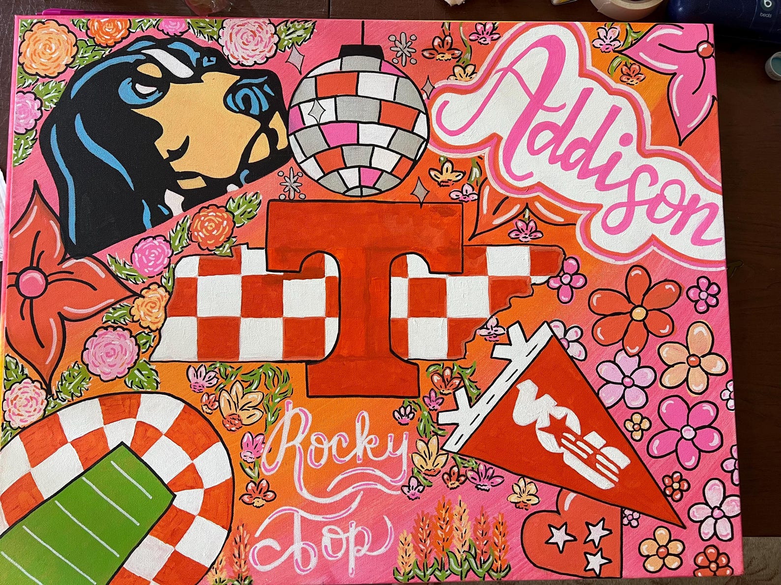 Custom College Canvas Painting - Etsy