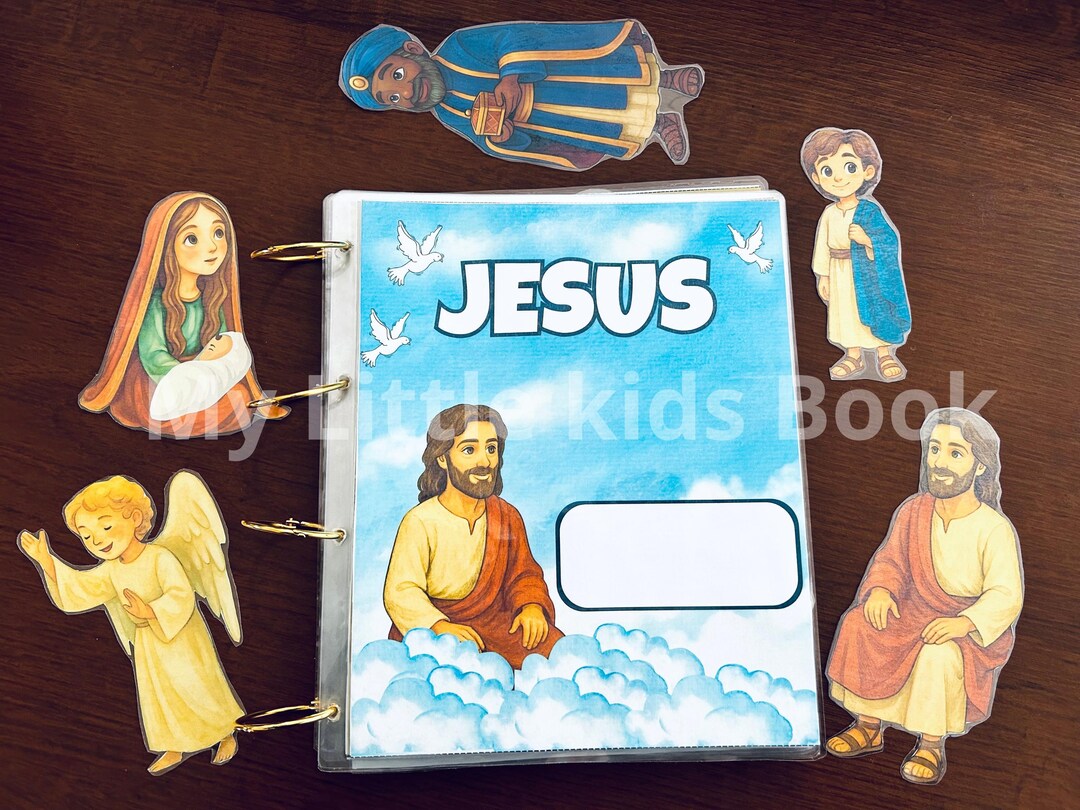 Jesus Life Printable for Kids | Bible Story Book | Christian Activities ...
