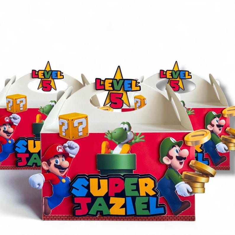 12 Super Characters Inspired Party Favor Treat Boxes/ Gable Box (6in X ...