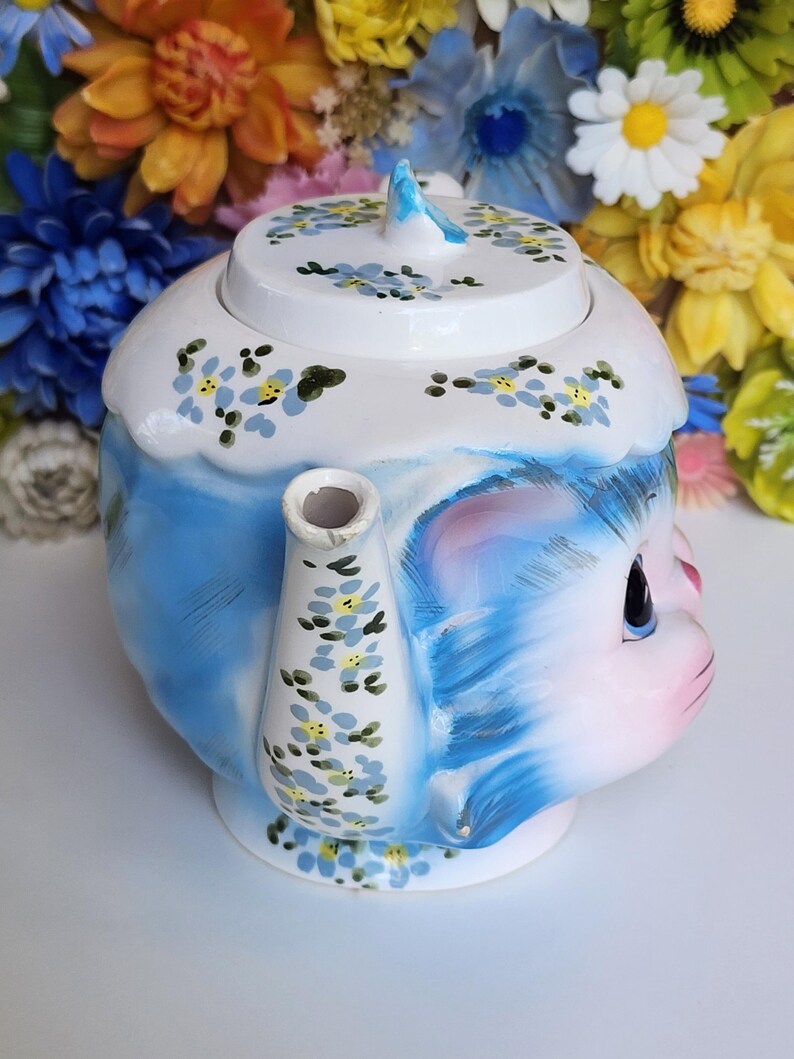 Lefton Miss Priss Cat Teapot - Etsy