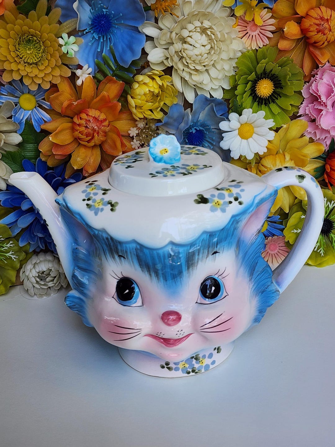 Lefton Miss Priss Cat Teapot - Etsy