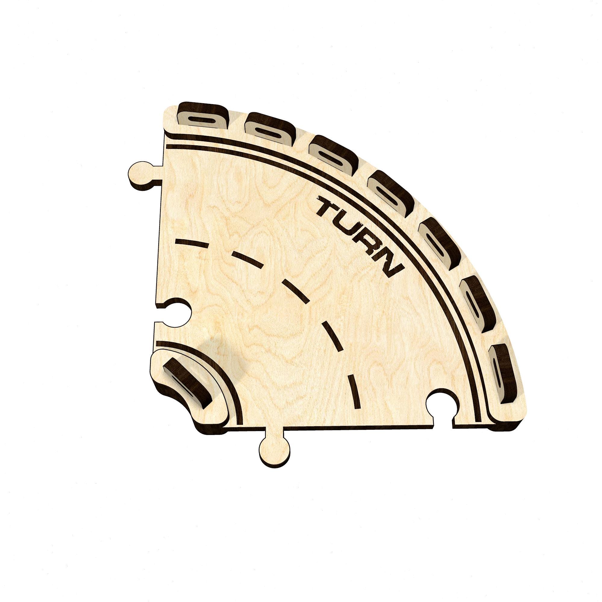 Wooden Auto Track System Vector File for Laser Cutting – 3mm and 4mm ...