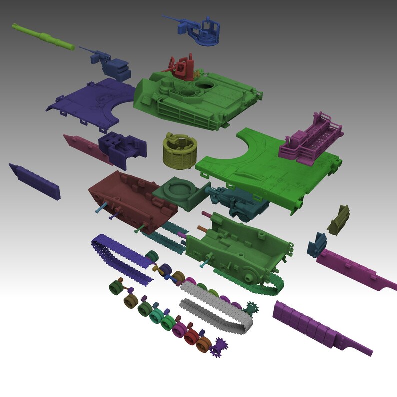 M1A1 Abrams Tank STL – US Army Fanart 3D Printable (digital Download ...