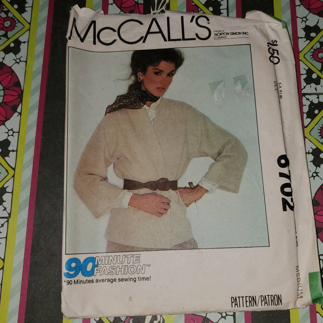 Mccall's 6702 Pattern Size Medium - Etsy