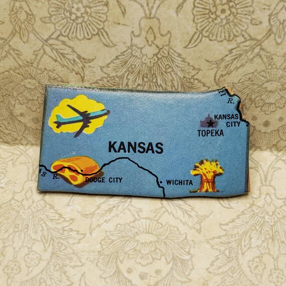 Memorabilia Souvenirs & Events Kansas Puzzle Piece Magnet etna.com.pe