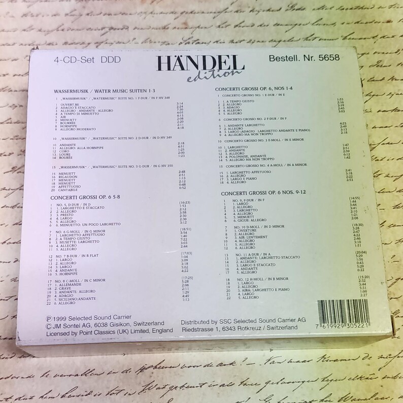 Handel 4 CD Set - Etsy