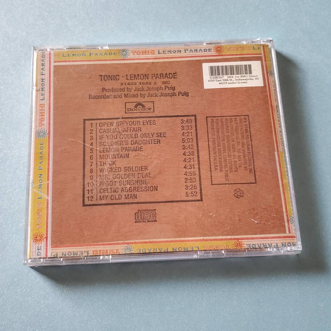 Tonic Lemon Parade CD - Etsy