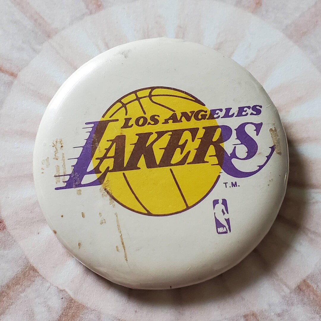 Vintage Los Angeles Lakers Basketball Pinback Button - Etsy