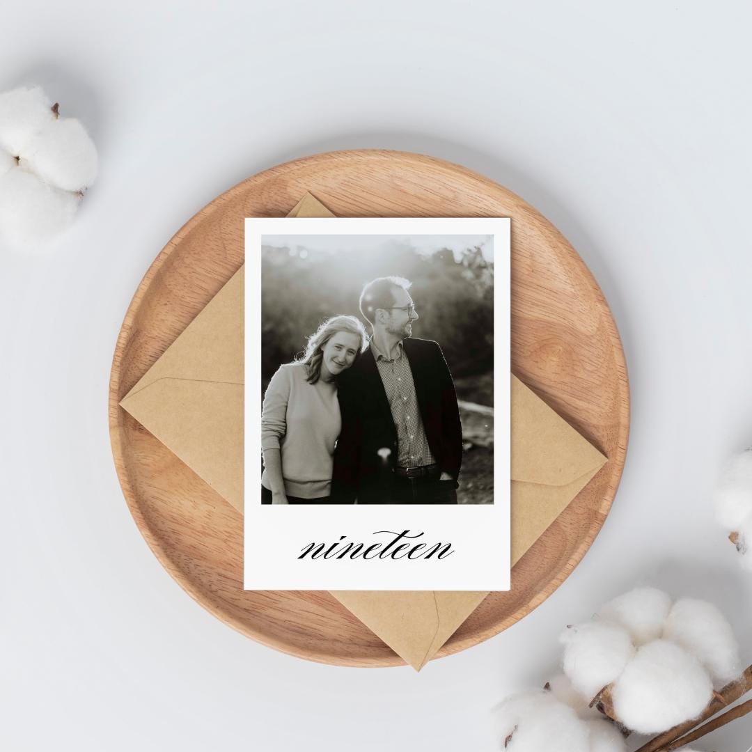 Photo Table Numbers Polaroid Frame Custom Wedding Sign Digital Template ...